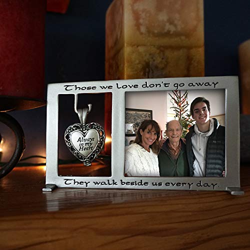 Those We Love Memorial Photo Frame with Vial for Ashes or a Keepsake, Funeral or Sympathy Gift for Loss of Loved One, For 2.5-inch by 2.25-inch photo, by Abbey & CA Gift