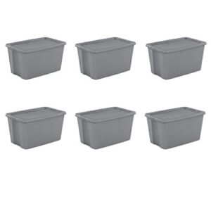 sterilite 30-gallon tote box, titanium