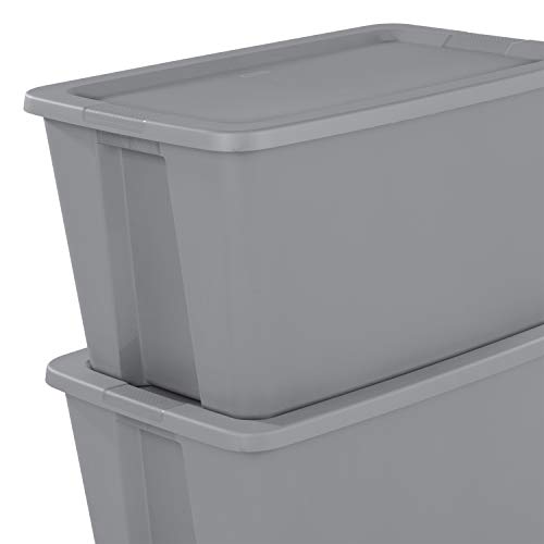 Sterilite 30-Gallon Tote Box, Titanium