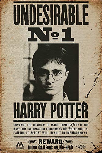 Harry Potter - Movie Poster/Print (Harry Potter Wanted - Undesirable No. 1) (Size: 24 inches x 36 inches) (Poster & Poster Strip Set)