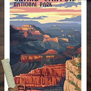 Grand Canyon National Park, Arizona, Mather Point (9x12 Wall Art Print, Home Decor)