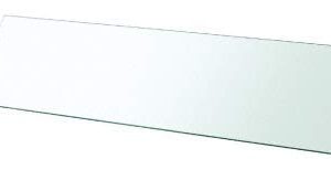 CRL 10" x 36" Rectangle 3/8" Clear Tempered Glass Shelf - 2 Per Pack - 38TGR1036