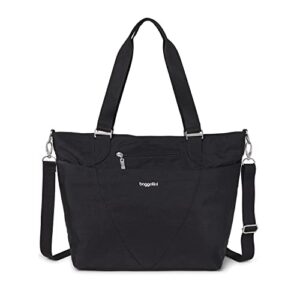 baggallini unisex adult travel bag avenue tote, black, one size us