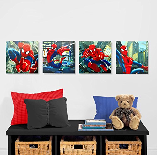 Marvel Spider-Man Canvas Wall Art (4-Piece)