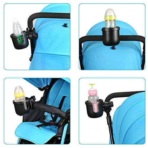 Accmor Universal Stroller Cup Holder, Bike Cup Holder, Large Caliber Designed Cup Holder for Bottle with Handle, Cup Holder for Stroller, Bike, Wheelchair, Walker