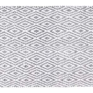 Ramanta Home 100% Cotton Diamond Rug 21x34 Hand Woven Reversible Washable Rug - Grey,Farmhouse Bathroom Rugs,Entry Rugs,Rugs for Living Room,Rag Rug,Kitchen Rug Cotton,Machine Washable Rug,Woven Rug