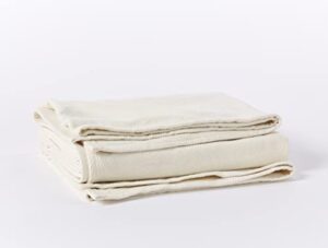 coyuchi – sequoia washable organic blanket – throw blanket – undyed