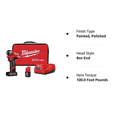 Milwaukee 2552-22 M12 FUEL Stubby 1/4 in. Impact Wrench Kit