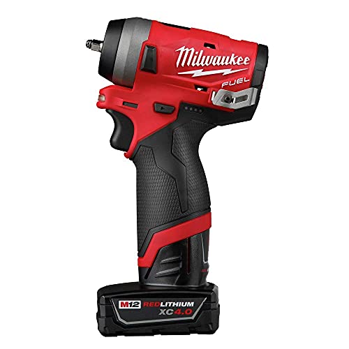 Milwaukee 2552-22 M12 FUEL Stubby 1/4 in. Impact Wrench Kit