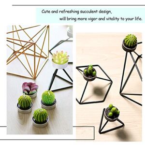 Swpeet 12Pcs Decorative Succulent Cactus Tealight Candles Kit, Cute Smokeless Succulent Plants Perfect for Candles Festival Wedding Props and House-Warming Party (N0.7-Candle)