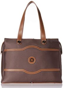 delsey paris chatelet soft air shoulder bag, chocolate, one size