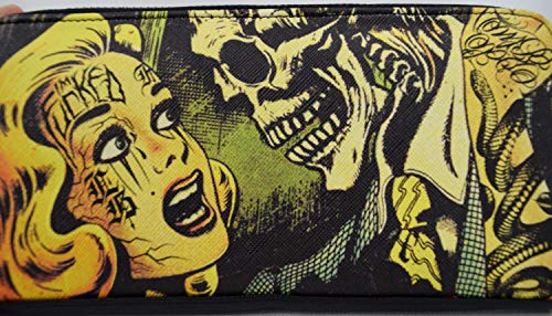 Liquorbrand Horror B Movie cartoon zip around clutch Wallet