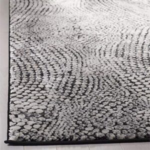 Safavieh Lurex Collection 8' x 10' Black/Light Grey LUR185Z Modern Abstract Area Rug