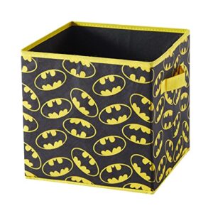 Idea Nuova Batman Collapsible Storage Cube, Black (Pack of 2)