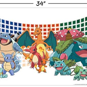 Trends International Pokémon - Trio Evolutions Wall Poster, 22.375" x 34", Unframed Version