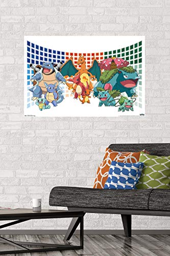 Trends International Pokémon - Trio Evolutions Wall Poster, 22.375" x 34", Unframed Version