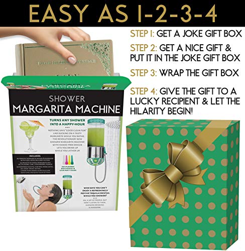 Prank Gift Box "Shower Margarita Machine" - Perfect Gag Gift and Funny White Elephant Idea