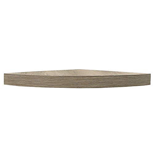 InPlace Shelving Lewis Hyman 9602054E Floating Corner Shelf with Invisible Bracket, 14", Driftwood