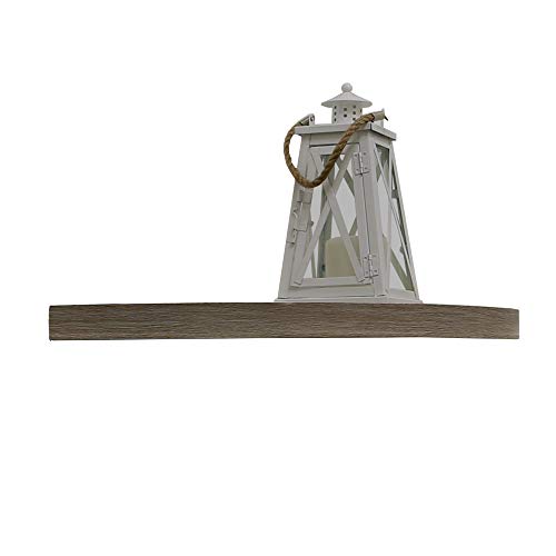 InPlace Shelving Lewis Hyman 9602054E Floating Corner Shelf with Invisible Bracket, 14", Driftwood