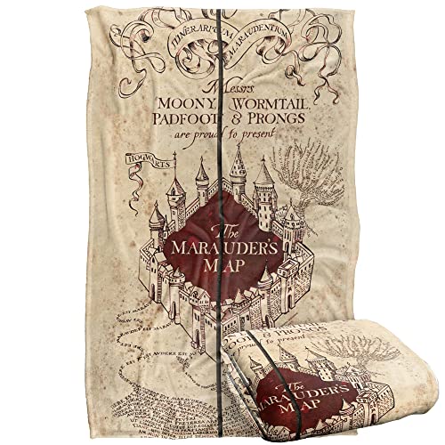 Harry Potter Marauder's Map Officially Licensed Silky Touch Super Soft Throw Blanket 36" x 58"