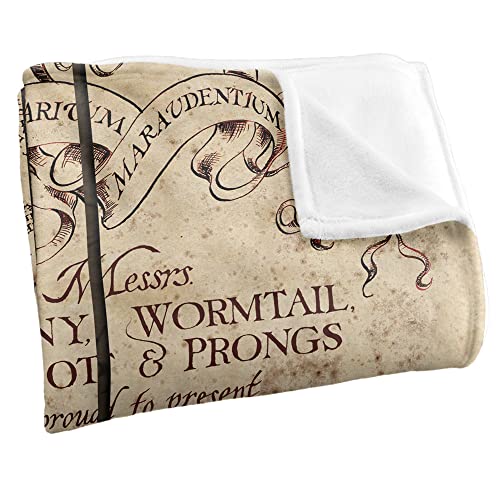 Harry Potter Marauder's Map Officially Licensed Silky Touch Super Soft Throw Blanket 36" x 58"