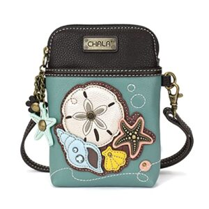 chala handbags sand dollar cellphone crossbody handbag 5″ x 7.5″ x 1″