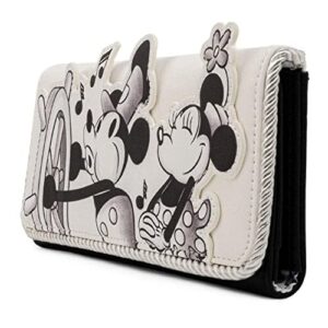 Loungefly Disney Mickey Mouse Steamboat Willie Music Cruise Flap Wallet