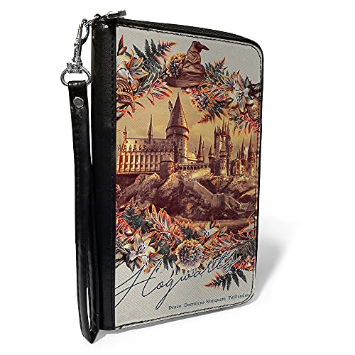 Buckle-Down Women's PU Zip Around Wallet Rectangle-Harry Potter, 7.5"x4.5"