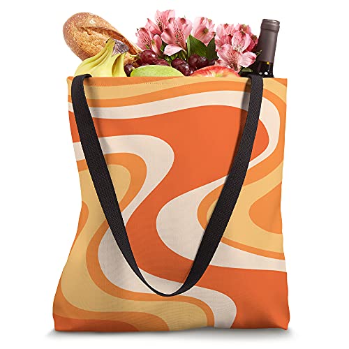 Swirls 60s 70s Aesthetic Tote Bag