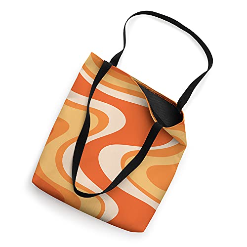 Swirls 60s 70s Aesthetic Tote Bag