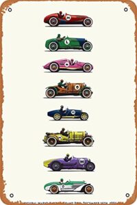 vintage mario kart 64 print poster metal tin sign 8″ x 12″ vintage retro man cave wall decor