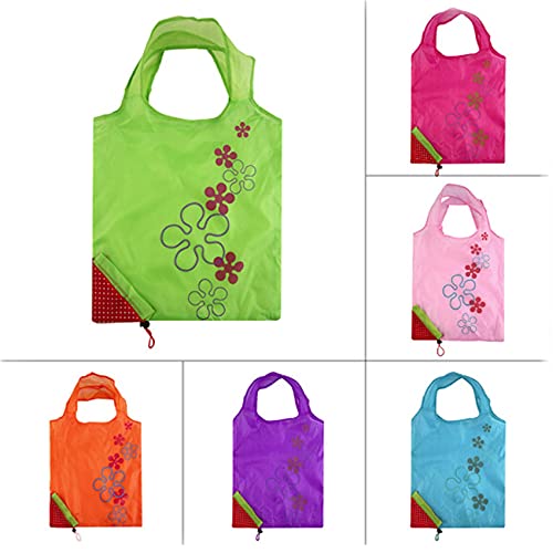 MOONRING Strawberry Shopping Bag Foldable Nylon Bag Shoulder Pouch Tote Bags