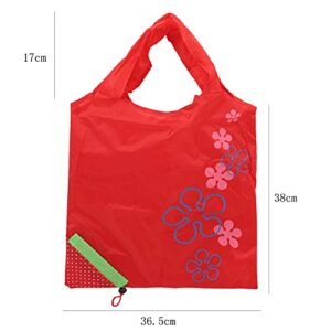 MOONRING Strawberry Shopping Bag Foldable Nylon Bag Shoulder Pouch Tote Bags