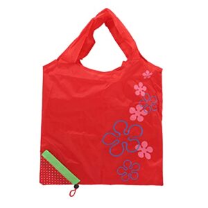 MOONRING Strawberry Shopping Bag Foldable Nylon Bag Shoulder Pouch Tote Bags