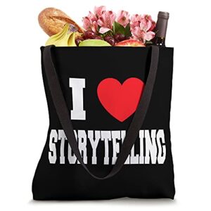 I Love Storytelling Tote Bag