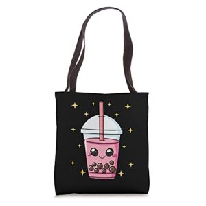 boba bubble milk tea tea-based drink tapioca pearls tote bag