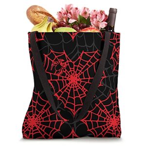 Cute Heart Spiderweb Gothic Goth Valentines Day Tote Bag