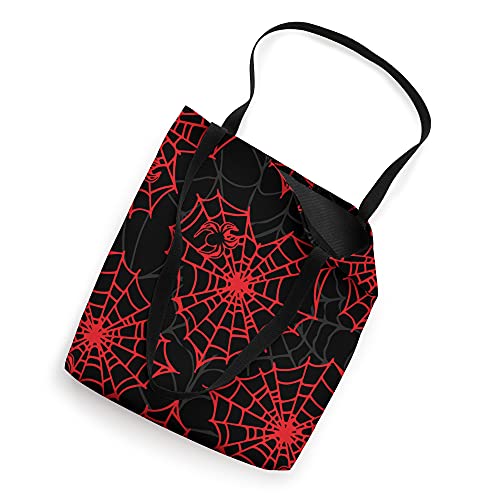 Cute Heart Spiderweb Gothic Goth Valentines Day Tote Bag