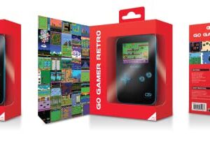 My Arcade Go Gamer Portable - Handheld Gaming System - 300 Retro Style Games - Battery Powered - Full Color Display - Volume Buttons - Headphone Jack - Electronic Games