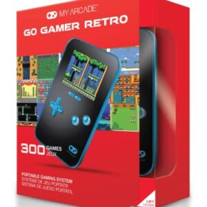 My Arcade Go Gamer Portable - Handheld Gaming System - 300 Retro Style Games - Battery Powered - Full Color Display - Volume Buttons - Headphone Jack - Electronic Games