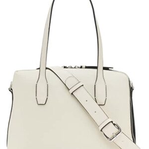 Calvin Klein Brenda Top Zip Satchel, Cherub White