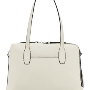 Calvin Klein Brenda Top Zip Satchel, Cherub White