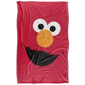 Sesame Street Elmo Face Officially Licensed Silky Touch Super Soft Throw Blanket 36" x 58"