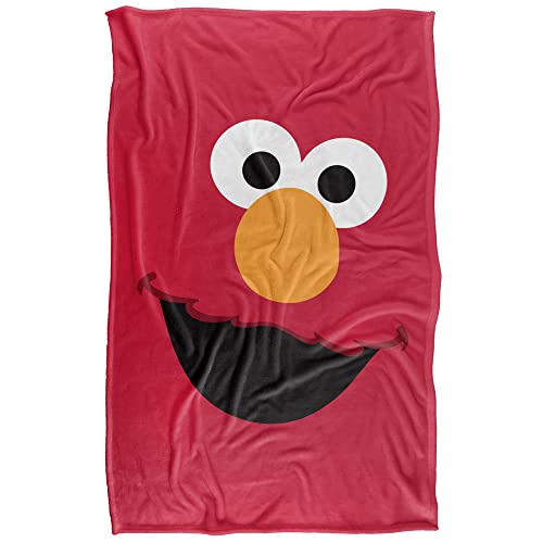 Sesame Street Elmo Face Officially Licensed Silky Touch Super Soft Throw Blanket 36" x 58"