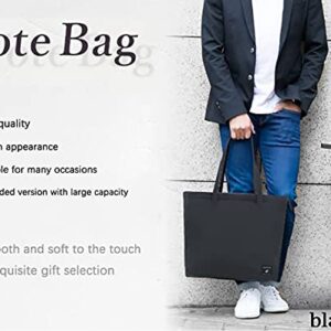 H HIKKER-LINK Womens Large Waterproof Tote Bag Shoulder Bag with Multi-pocket for Work Gym Pool and Daily Bags Black