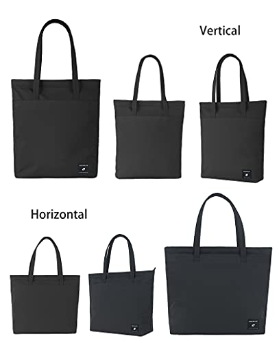 H HIKKER-LINK Womens Large Waterproof Tote Bag Shoulder Bag with Multi-pocket for Work Gym Pool and Daily Bags Black