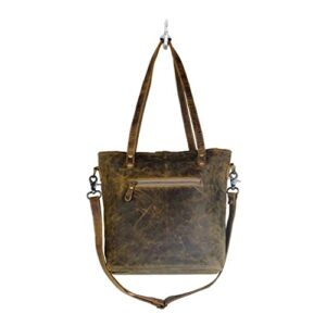 Myra Bag Resonance Leather & Cowhide Bag Upcycled Cowhide & Leather S-2849