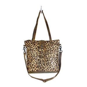 Myra Bag Resonance Leather & Cowhide Bag Upcycled Cowhide & Leather S-2849