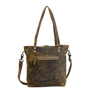 Myra Bag Resonance Leather & Cowhide Bag Upcycled Cowhide & Leather S-2849