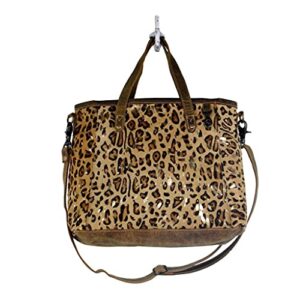 Myra Bag Fearless Leather & Cowhide Bag Upcycled Cowhide & Leather S-2832